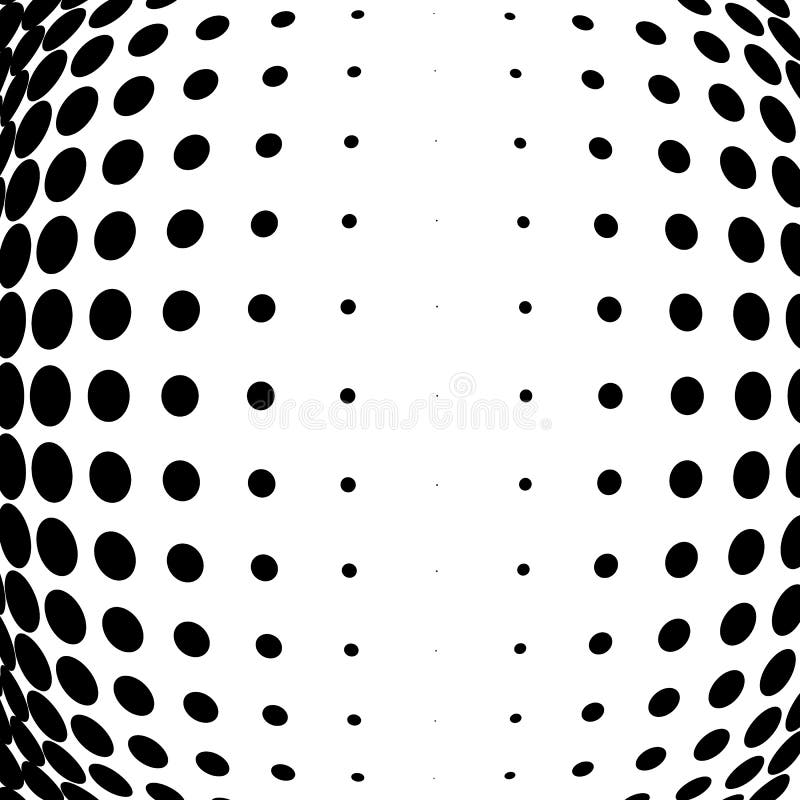 Half-tone Dots. Dotted, Circles Pattern. Sphere, Orb or Globe ...