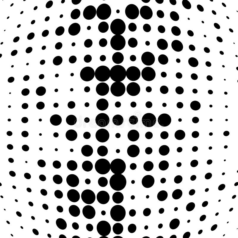 Half-tone Dots. Dotted, Circles Pattern. Sphere, Orb or Globe ...