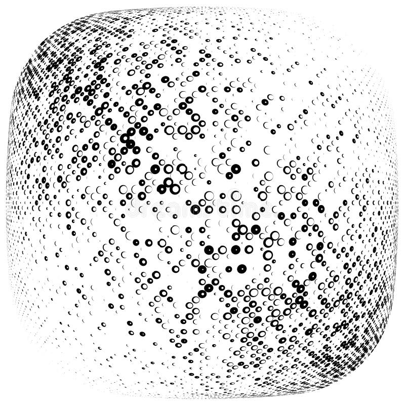 Half-tone Dots. Dotted, Circles Pattern. Sphere, Orb or Globe ...