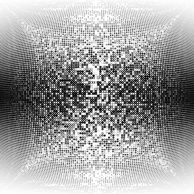 Half-tone Dots. Dotted, Circles Pattern. Sphere, Orb or Globe ...