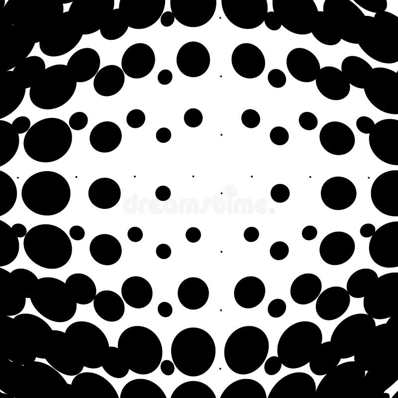 Half-tone Dots. Dotted, Circles Pattern. Sphere, Orb or Globe ...