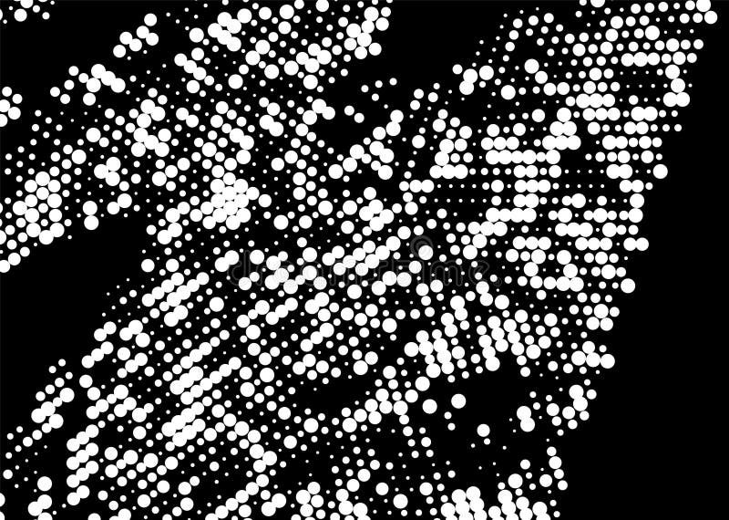 Half-tone Monochrome Dot Pattern. Minimalism, Vector. White Dots on ...