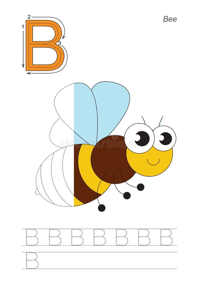 Trace Letter Worksheet A4 For Kids Preschool And School Age. Game For ...