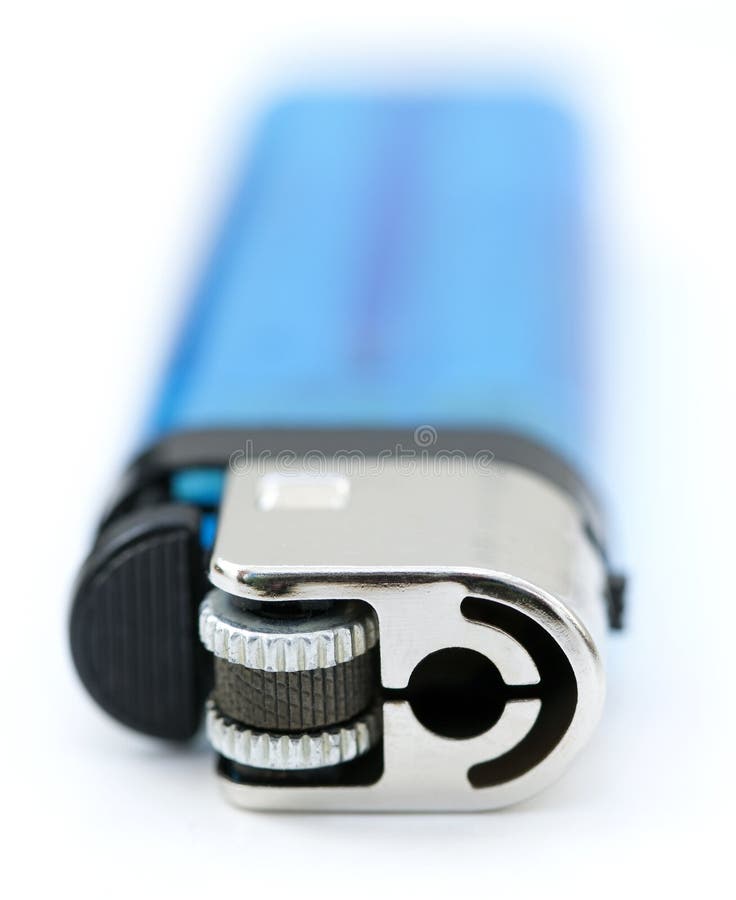 Isolated Blue Lighter stock photo. Image of lighting - 29757938