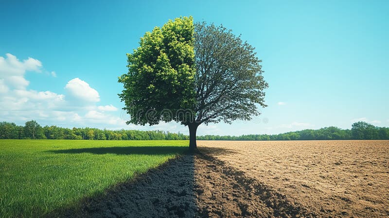 Half Tree Alive Stock Illustrations – 90 Half Tree Alive Stock ...