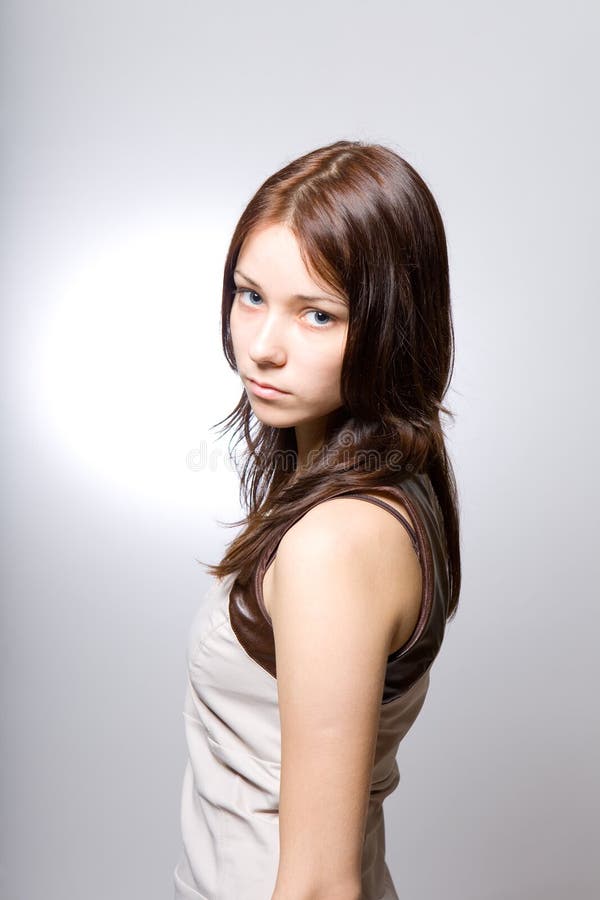 Half-and-half stock photo. Image of portrait, studio - 21538160