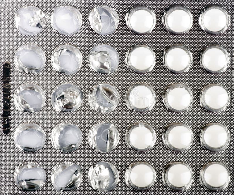 Half used pack of tablets stock photo. Image of health - 18468342