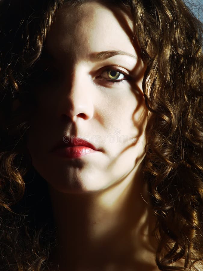 Half visible portrait stock photo. Image of cute, girl - 5001798