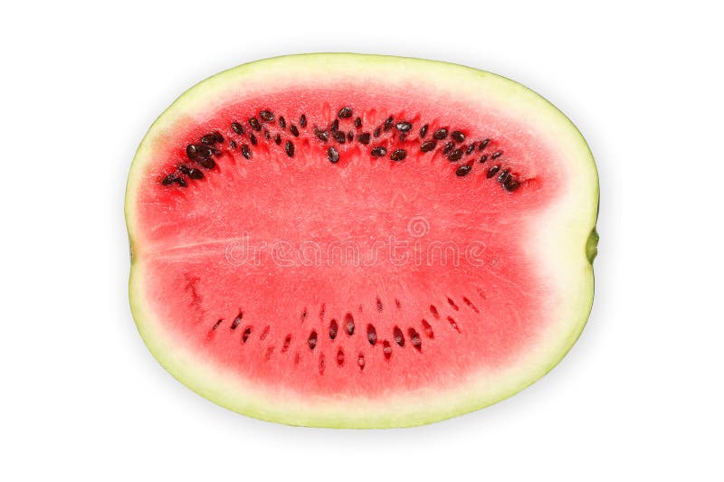 Half a watermelon isolated stock image. Image of delicious - 395187665