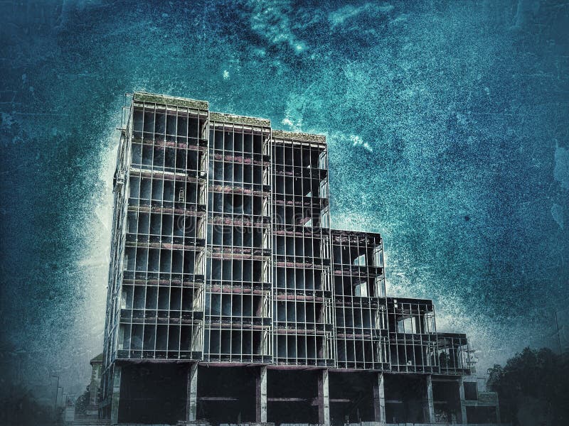 Half way construction stock image. Image of picsart - 164375201