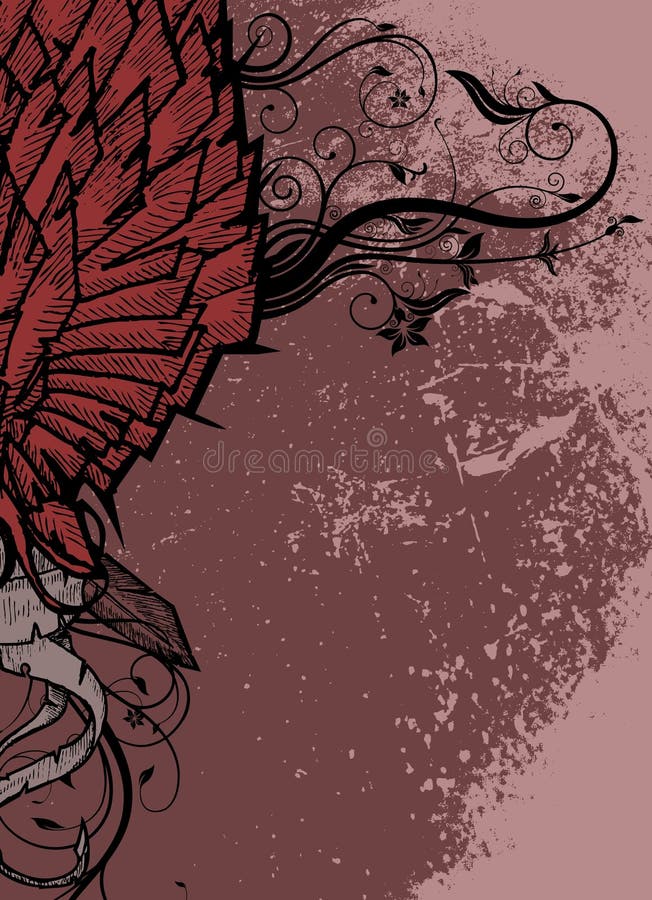 Half wing stock vector. Illustration of decorative, sign - 11464851