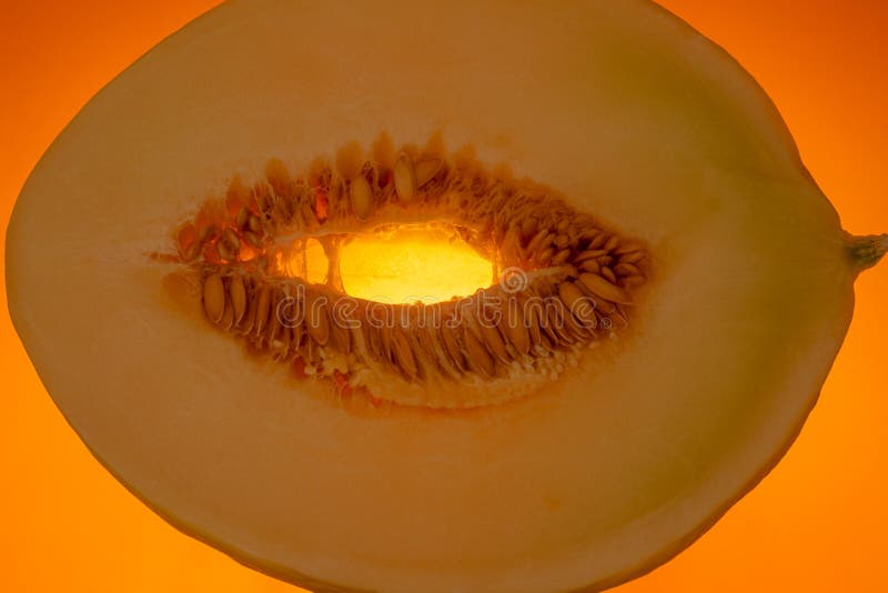 Half Red and Yellow Apple on Blue Background Stock Image - Image of ...