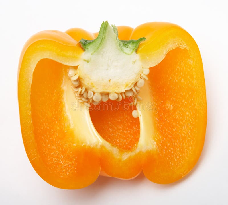 Half Yellow Pepper Picture. Image: 4129473