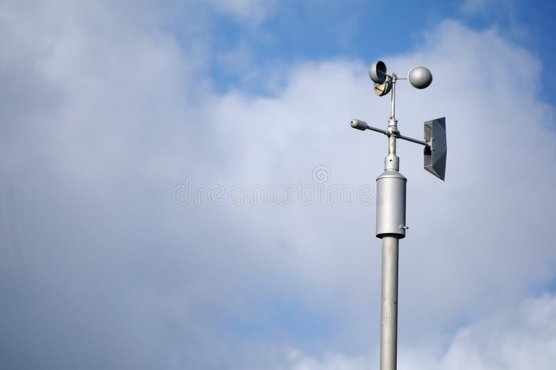 Anemometer - Apparaat Voor Het Meten Van De Snelheid Van Wind Wordt ...