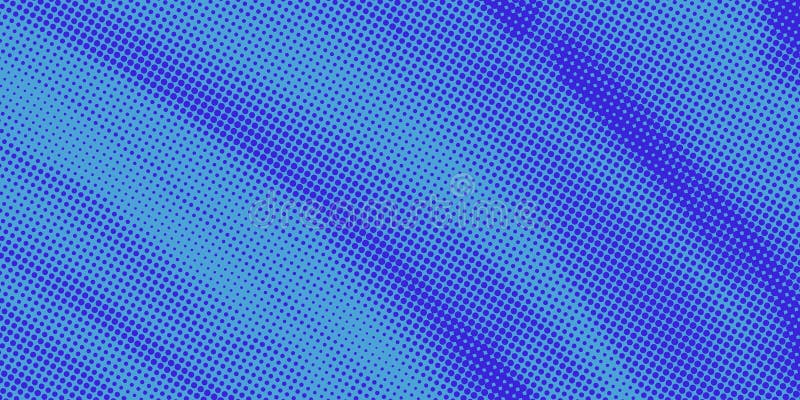 Halftone Abstract Background with Dots. Wavy Pattern. Creative Blue Dot ...