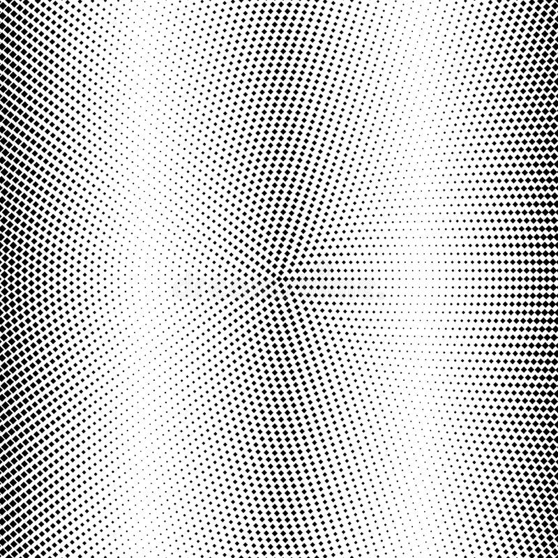 Halftone. Abstract Gradient Background of Black Squares. Vector ...