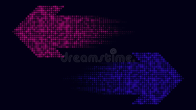 Halftone Arrows Set. Vector Transparent Light Effect Stock Vector ...