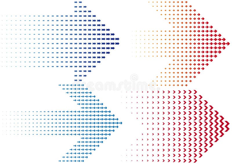 Halftone arrows, vector stock vector. Illustration of gradient - 12784983
