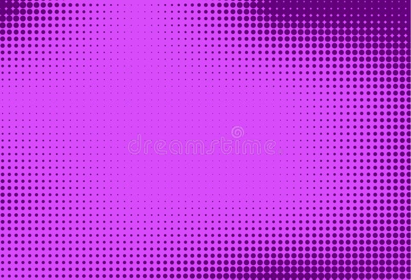 Halftone Background. Digital Gradient. Ultra Violet, Purple Color ...