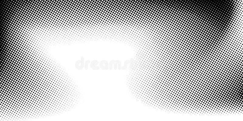 Halftone Background with Gradient and Pixelated Dot Pattern. Lack and ...