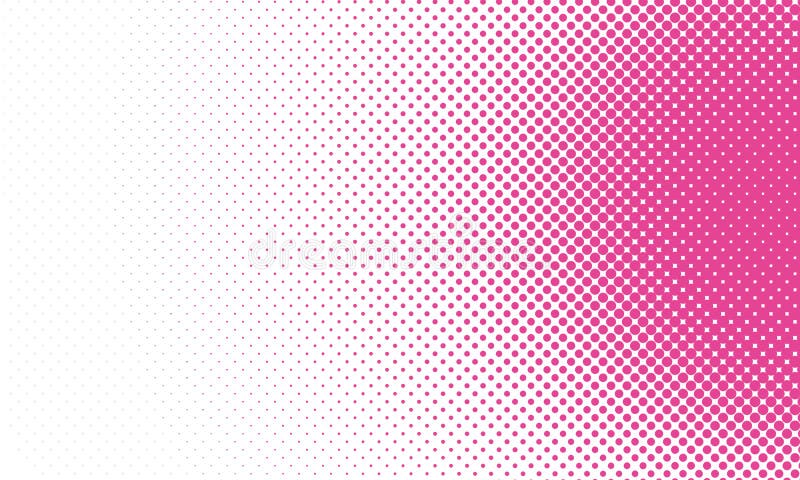 Halftone Background with Hot Pink Color Stock Illustration ...