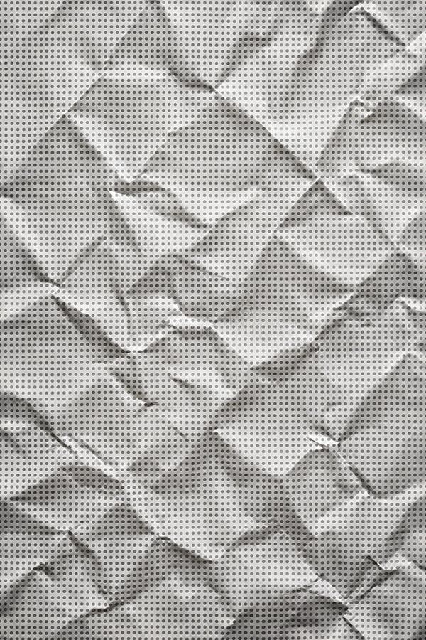 Halftone Background Overlay Grey Paper Crinkle Pattern Stock ...
