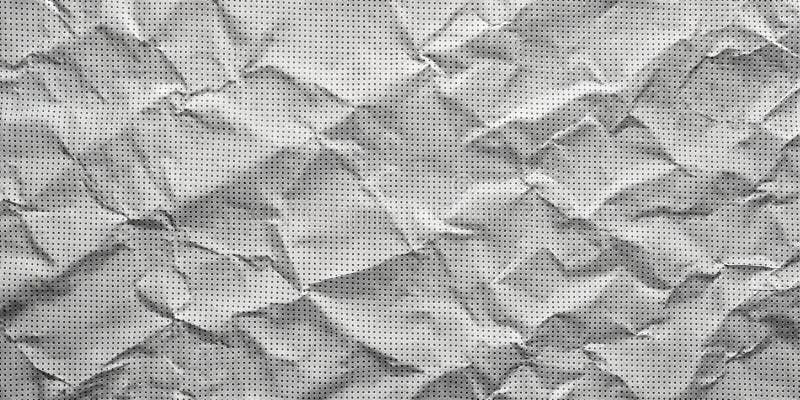 Halftone Background Overlay Grey Paper Crinkle Pattern Stock ...