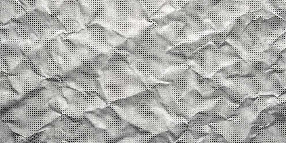 Halftone Background Overlay Grey Paper Crinkle Pattern Stock ...