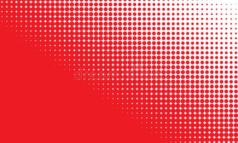 Halftone Background with Red Color Stock Illustration - Illustration of ...