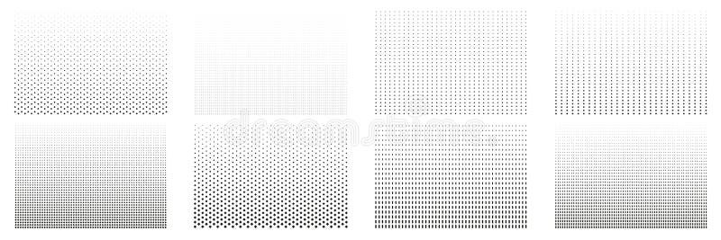 Halftone Backgrounds with Linear Gradients. Half Tone Patterns with Dot ...