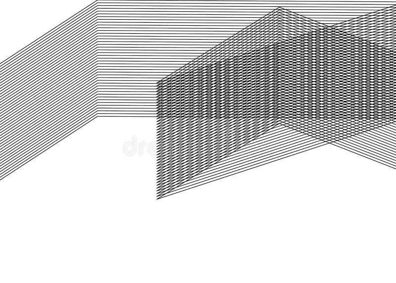 Halftone Bitmap Lines Retro Background Black and White. Optical Art ...
