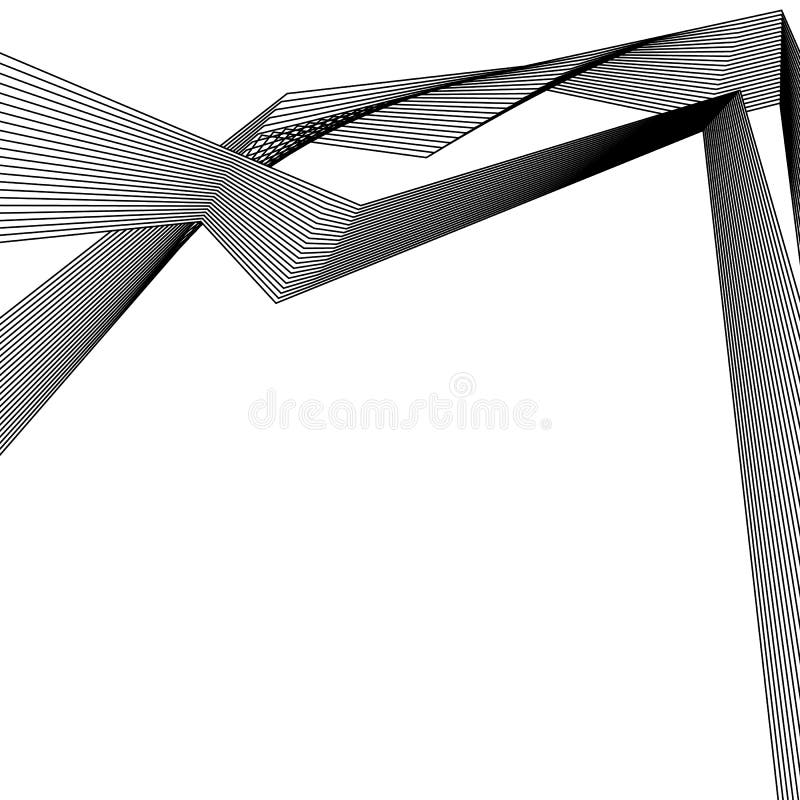 Halftone Bitmap Lines Retro Background Black and White. Optical Art ...