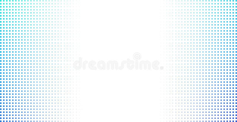 Halftone Blue Dotted Background. Abstract Vector Dotted Textured ...