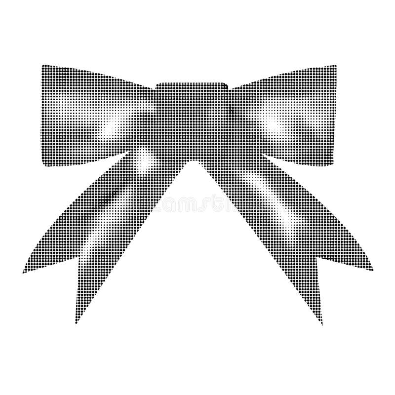 Halftone_bow stock vector. Illustration of icon, graphic - 146527625