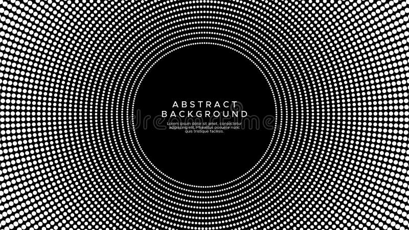 Halftone Circle Abstract Background. Circle Halftone Background Design ...