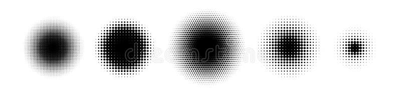 Halftone Circle Fade Effect. Halftone Simple Pattern. Pop-Art Halftone ...