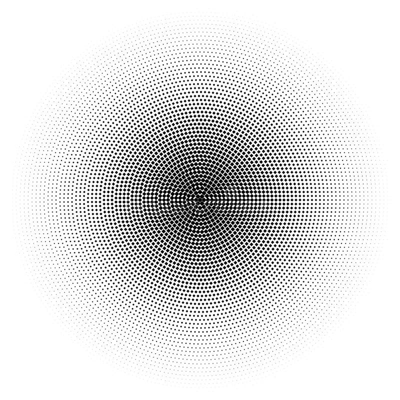 Halftone Circle Made of Squares Stock Photo - Image of background ...