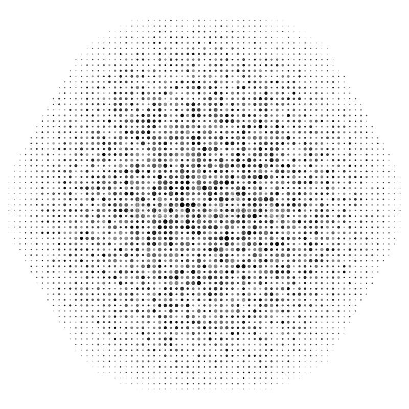A Halftone Circle. Pop Art Template. Abstract Halftone Background ...