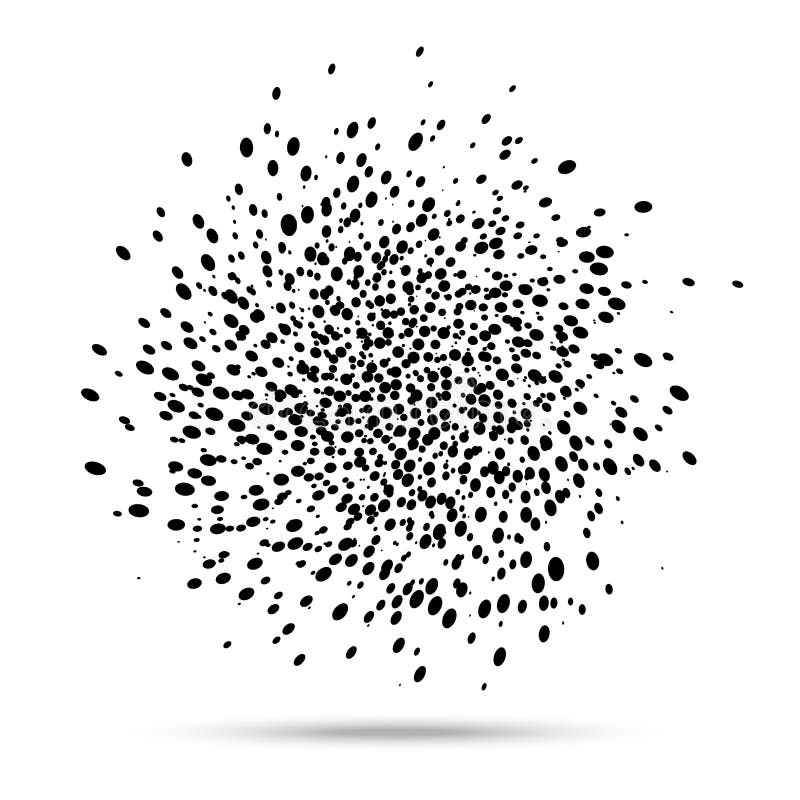 Splatter Explosion Halftone Stock Illustration - Illustration of image ...