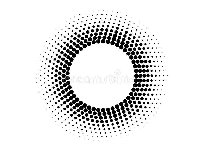 Halftone Circles, Halftone Dot Gradient Stock Vector - Illustration of ...