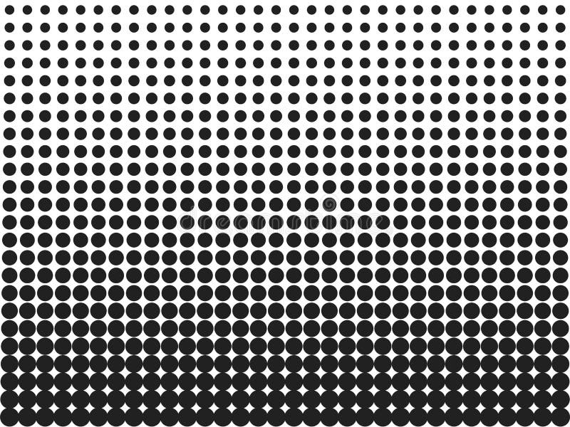 Halftone, Circles, Dots, Transition Pattern. Vector Illustration Stock ...