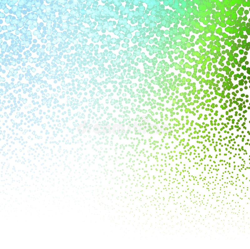 Halftone Colorful Lights Falling Dots Pattern on White Background ...