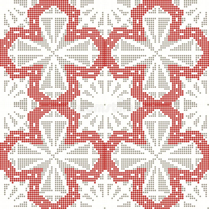 Halftone Colorful Seamless Retro Pattern Star Polygon Geometry C Stock ...