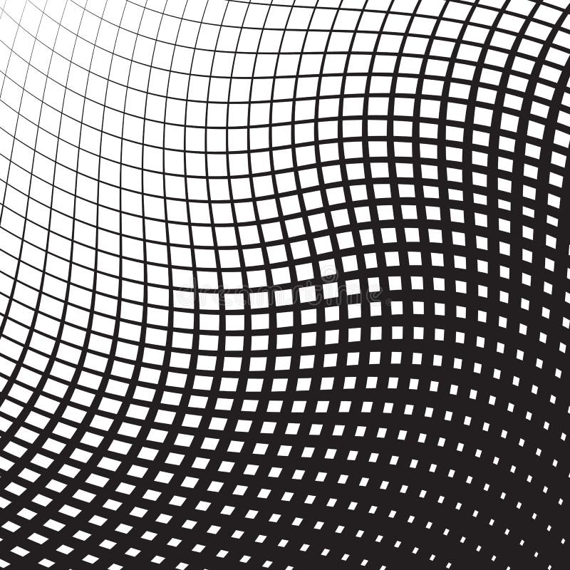 Curved Grid Pattern, Vector Background Stock Vector - Illustration of ...