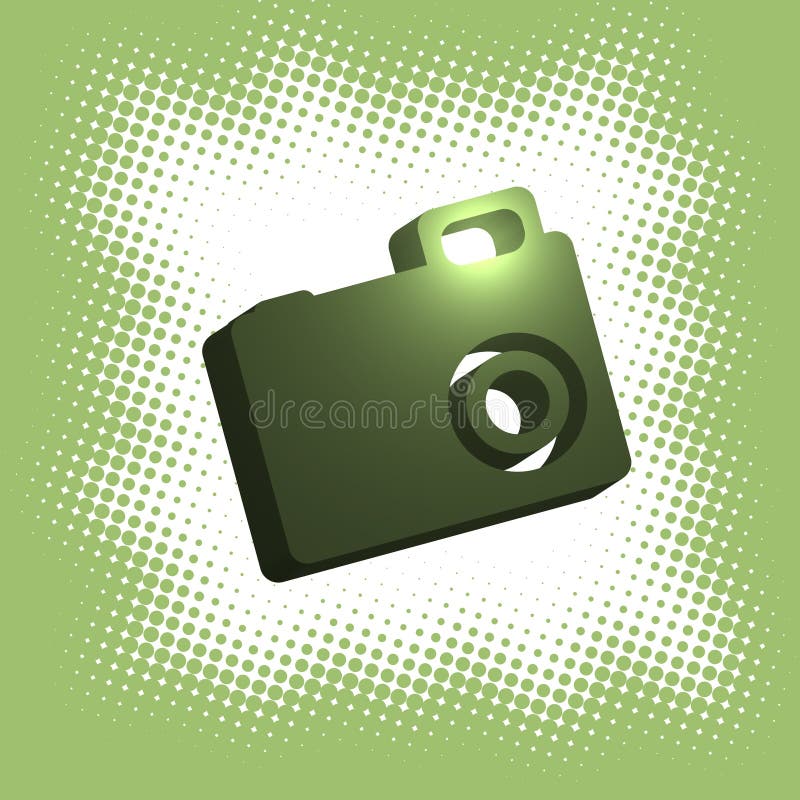 Halftone digital camera stock illustration. Illustration of halftone ...