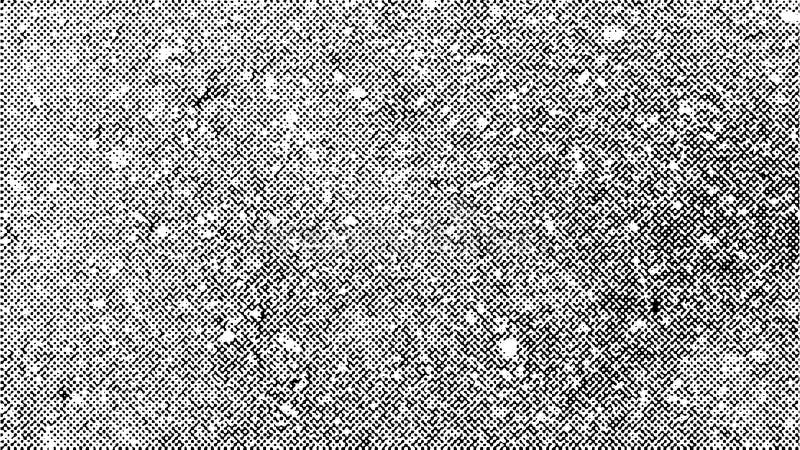 Grunge Halftone Vector Offset Black Ink Background 16x9. Concrete Wall ...