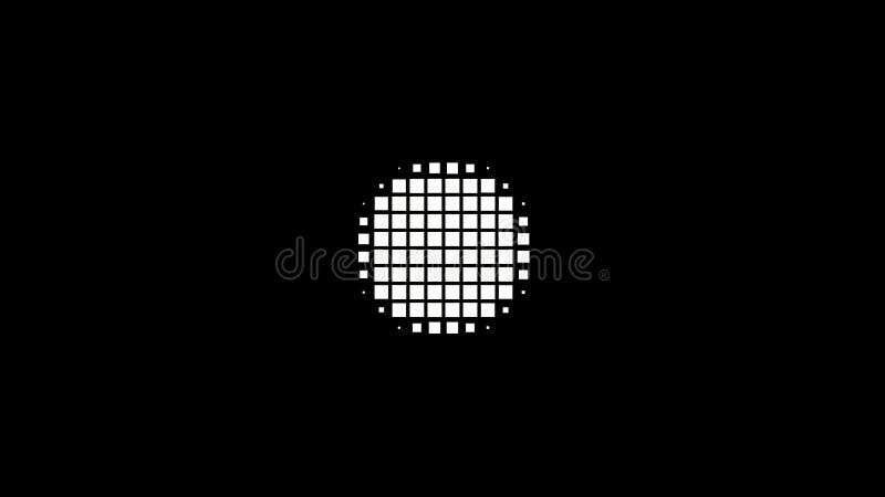 Halftone Dot Animation Expanding Outward. Ring Stock Footage - Video of ...