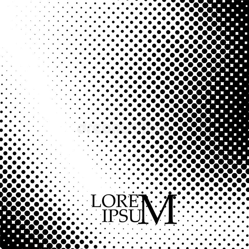 Halftone Dot Background. Hand Drawing. Not AI, Vector Illustration ...