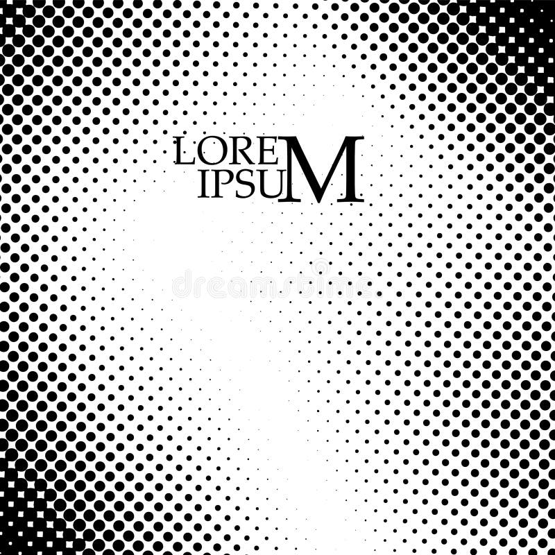 Halftone Dot Background. Hand Drawing. Not AI, Vector Illustration ...