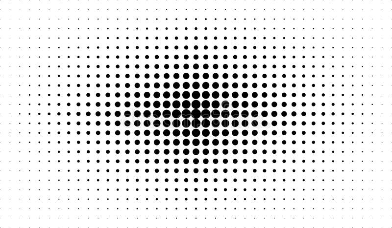 Abstract Halftone Dot Texture with Seamless Pattern. Black and White ...